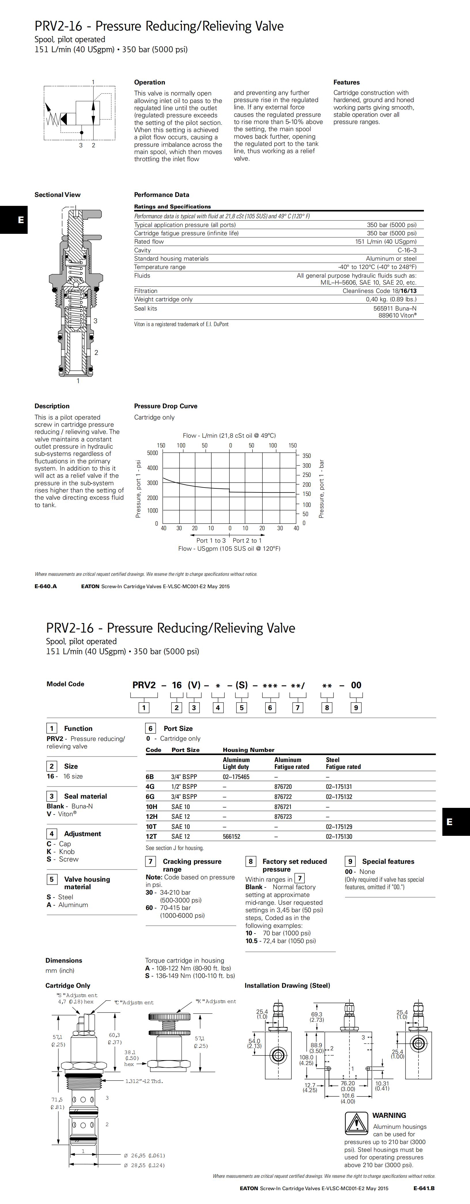 Danfoss 液压件 插装阀 减压阀型 PRV2-16-S-0-30 - 采密网——密封件购销平台 - 密封件_密封圈_O形圈_油封_U形圈 ...